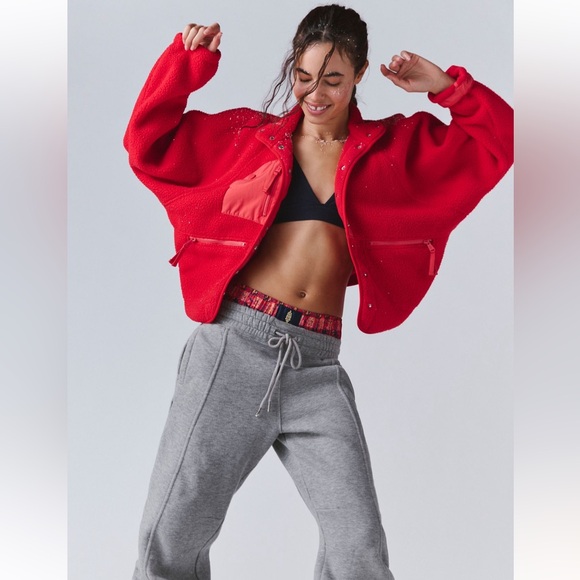Free People | Jackets & Coats | Hit The Slopes Fleece Jacket Free ...